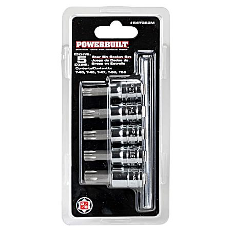 Powerbuilt 5 Pc. 3/8 In. Drive Torx Bit Socket Set by Powerbuilt at Fleet Farm
