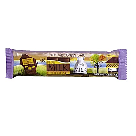 1.5 oz The Wisconsin Bar Pure Milk Chocolate Candy Bar by Dillon's ...