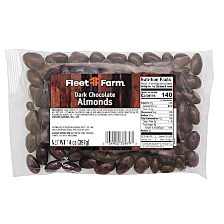 Fleet Farm 14 oz Dark Chocolate Almonds by Fleet Farm at Fleet Farm