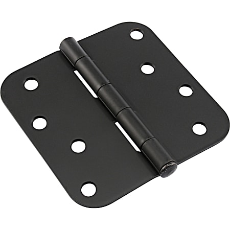 HARDWARE ESSENTIALS 5/8" ROUND CORNER DOOR HINGE OIL RUBBED BRONZE (4 ...