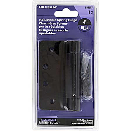 HARDWARE ESSENTIALS ADJUSTABLE 1/4" ROUND CORNER SPRING HINGE OIL ...