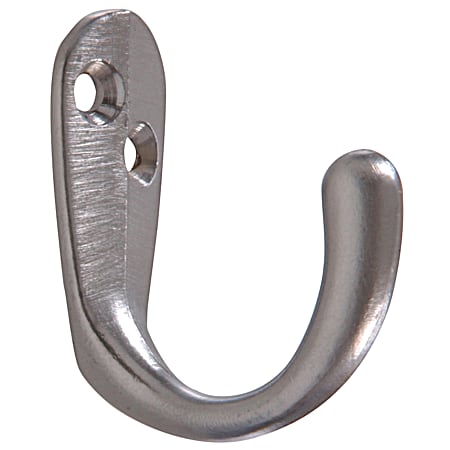 Round Clothing Hooks - Satin Chrome by Hillman at Fleet Farm