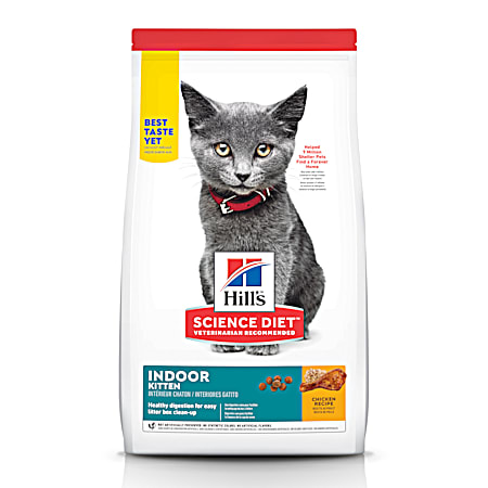 Science Diet Kitten Indoor Chicken Recipe Dry Cat Food, 7 lbs by Hill's ...