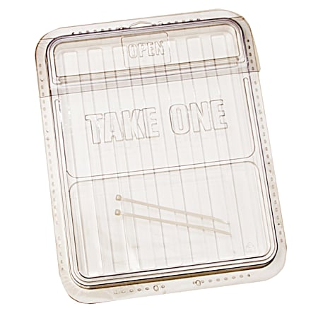 Clear Plastic TAKE ONE Box by Hy-Ko Products at Fleet Farm