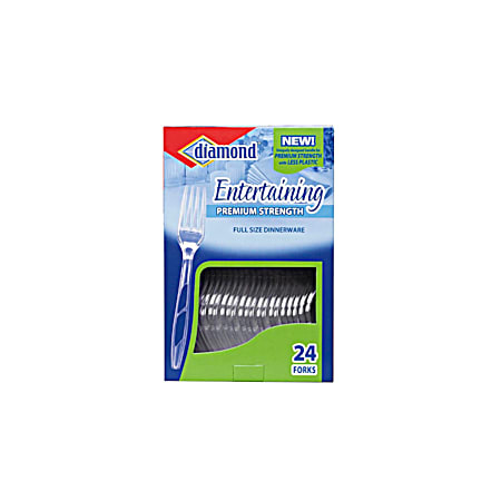 Entertaining Plastic Forks - 24 Pk by Diamond at Fleet Farm