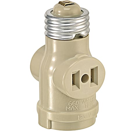 Keyless Socket Adapter w/ 2 Outlets by Leviton at Fleet Farm