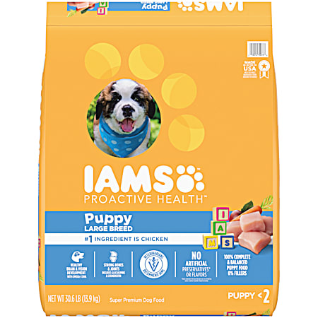 Proactive Health Smart Puppy Large Breed Chicken Dry Dog Food, 30 lbs ...