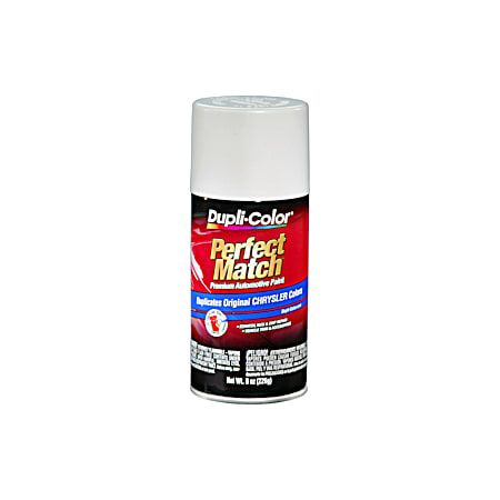 Perfect Match 8 oz Premium Automotive Paint - CHRYSLER Bright White PW6 ...