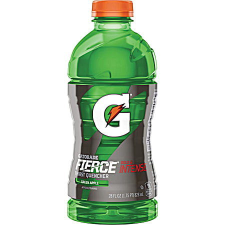 Gatorade Fierce Thirst Quencher 28 oz Green Apple Sports Drink by ...