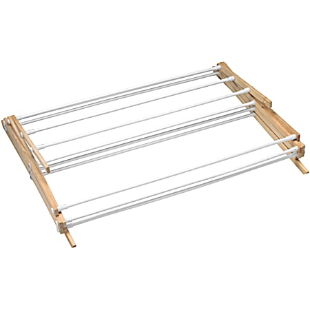 Natural Wood Foldable Drying Rack by Whitmor at Fleet Farm