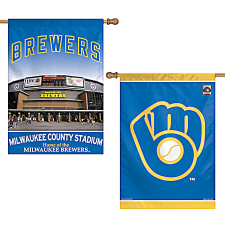 Milwaukee Brewers Logo Premium Vertical Flag at Fleet Farm