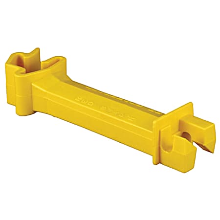 Yellow T-Post Insulators w/ 5 in Extender Reversed - 25 Pk by Zareba at ...