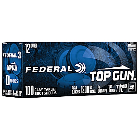 12 Gauge Top Gun 2-3/4'' 7.5 Shot Target Shotshells - 25 Rounds by ...