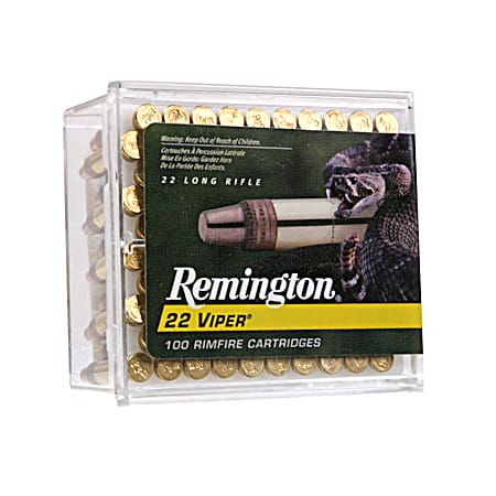 .22 LR Viper Hyper Velocity 36 Grain TCSB Rimfire Cartridges - 100 ...