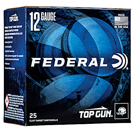 12 Gauge Top Gun 2-3/4'' 7.5 Shot Target Shotshells - 25 Rounds by ...