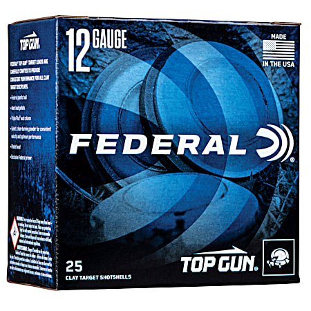 12 Gauge Top Gun 2-3/4'' 7.5 Shot Target Shotshells - 25 Rounds by ...