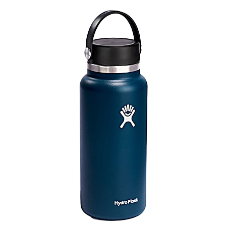 Hydro Flask 32 Oz Indigo Wide Mouth Insulated Water Bottle - W32BTS464 ...