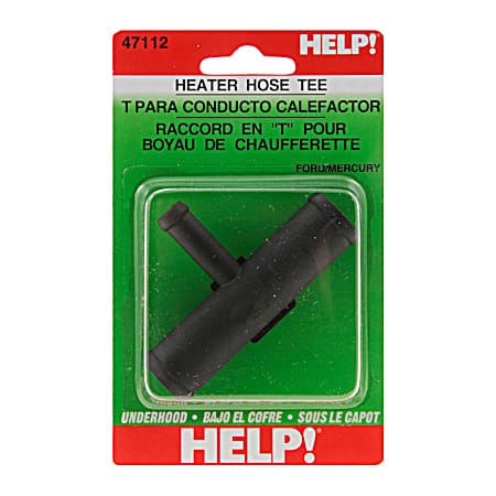 Plastic Heater Hose Tee Connector - 0.75 in x 0.375 in x 0.75 in by ...