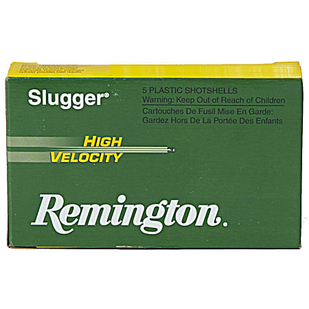 12 Gauge Slugger High Velocity Rifled 2-3/4'' Slugs - 5 Rounds by ...