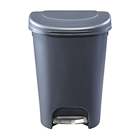 13 gal Gunmetal Step On Wastebasket by Rubbermaid at Fleet Farm