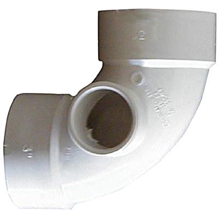PVC-DWV 90-Degree Elbow with Side Inlet by Nibco at Fleet Farm