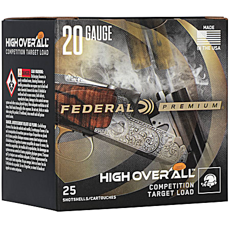 20 Gauge High Overall Target Loads 2-3/4'' 7.5 Shot Shotshells - 25 ...