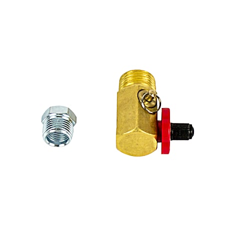 1/2 in. NPT Tank x 1/4 in. NPT Hose x 1/8 in. NPT Gauge Brass Air Tank ...