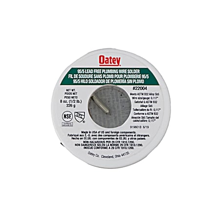 1/2-lb 95/5 Lead-Free Plumbing Wire Solder by Oatey at Fleet Farm