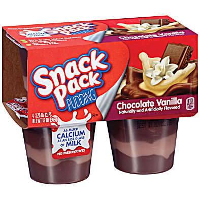 vanilla pudding cups pack